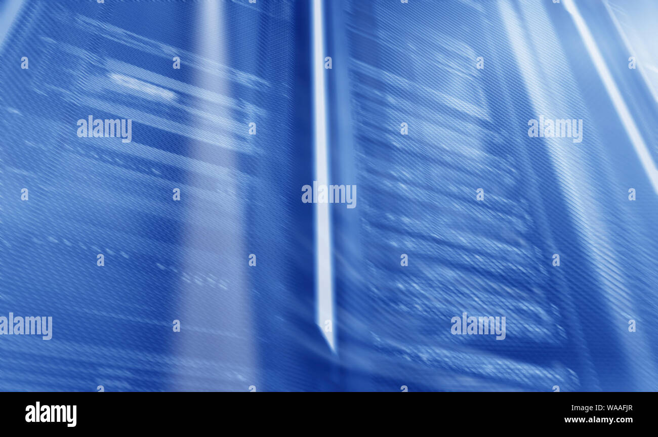 Futuristic Modern Blurred Server Room. Technology background Stock ...