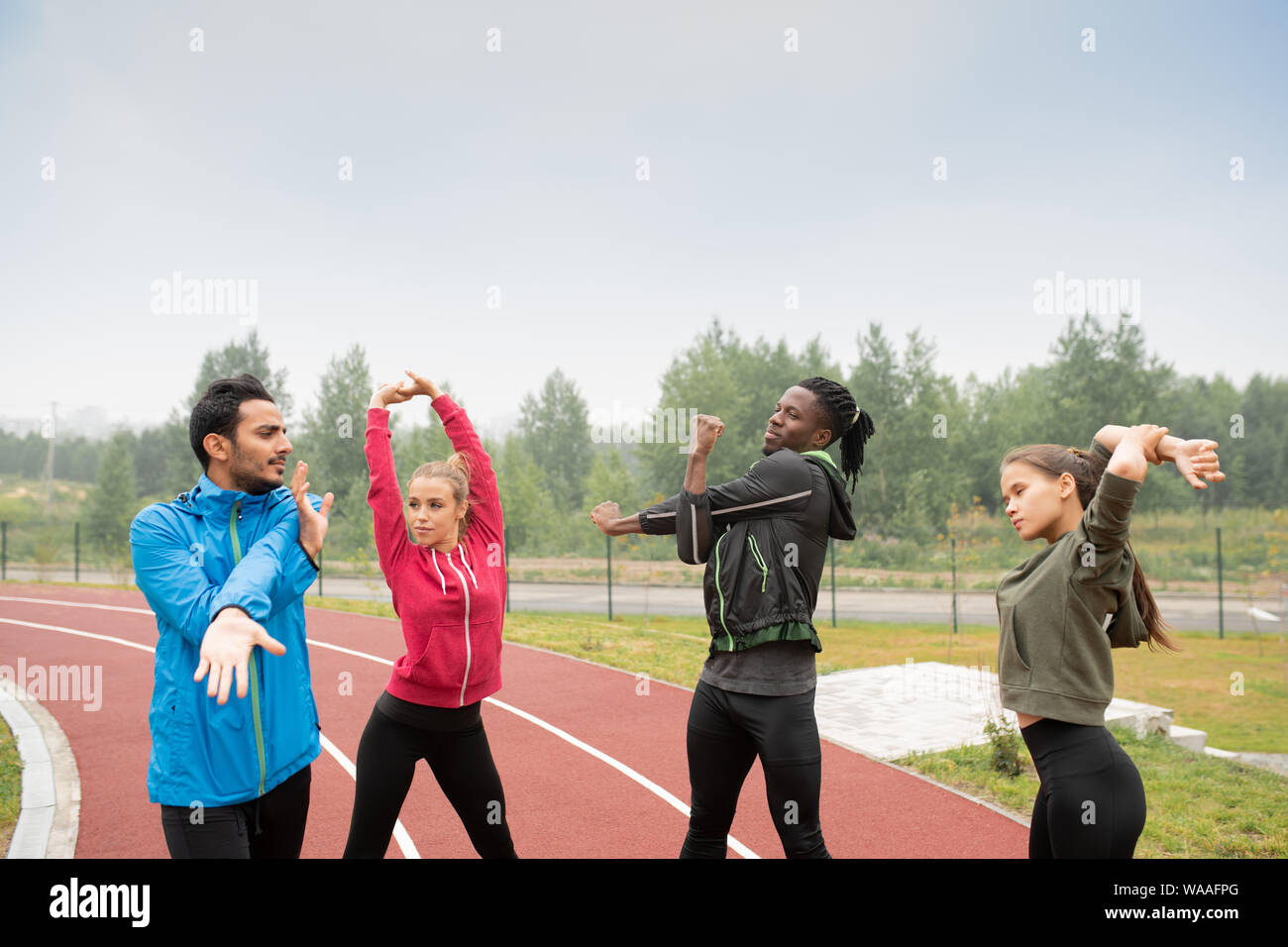 Group exercises hi-res stock photography and images - Alamy