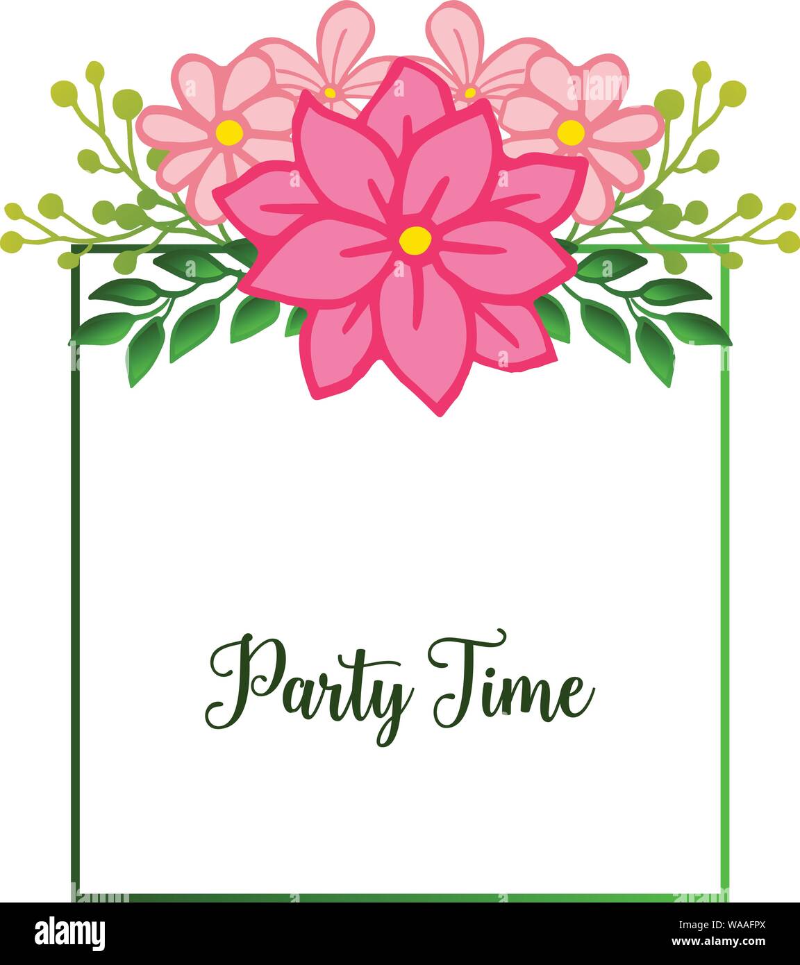 Shape pattern of frame, with ornate of unique pink flower frame, for ...