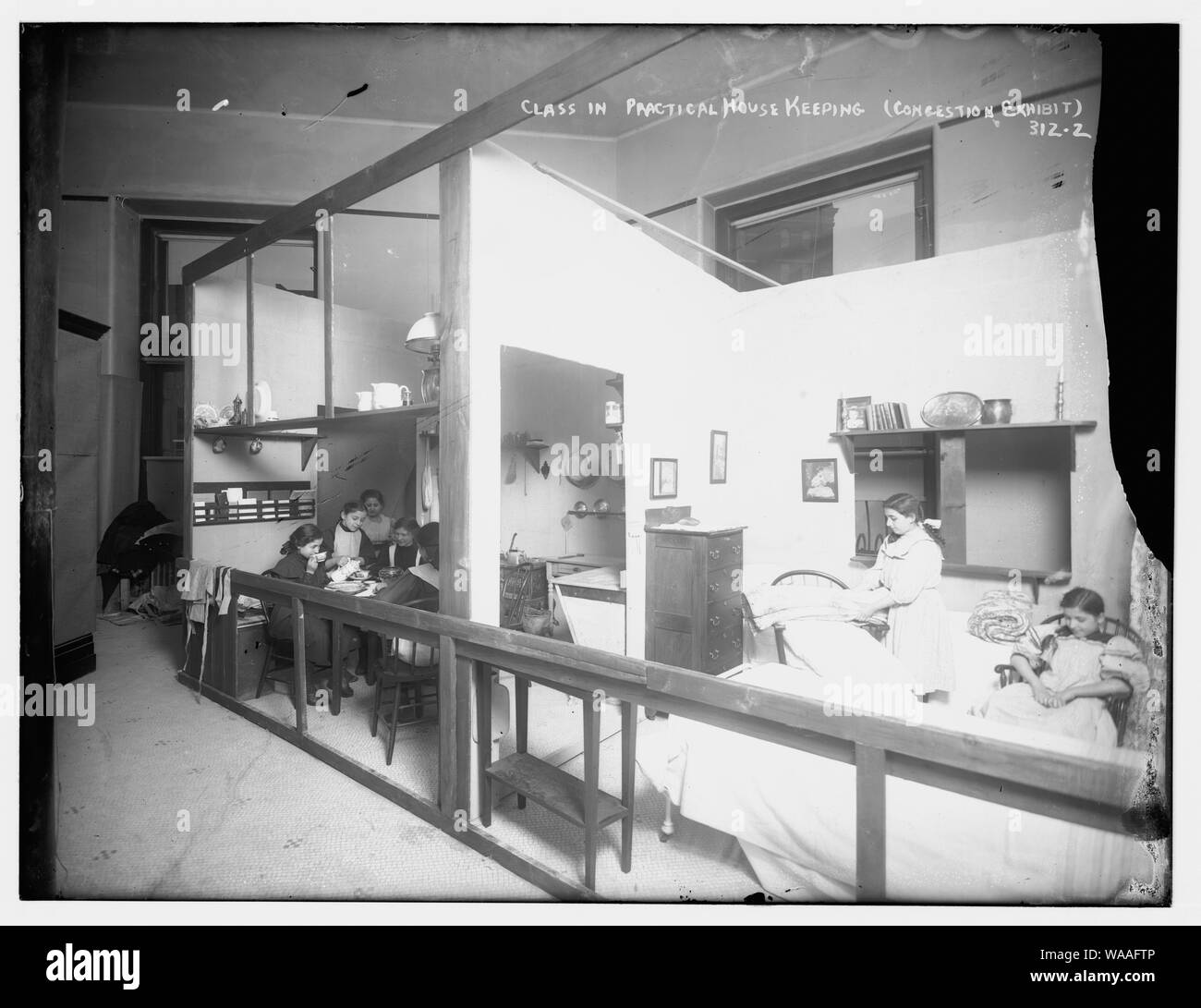 Class in Practical Housekeeping (Congestion exhibit Stock Photo - Alamy