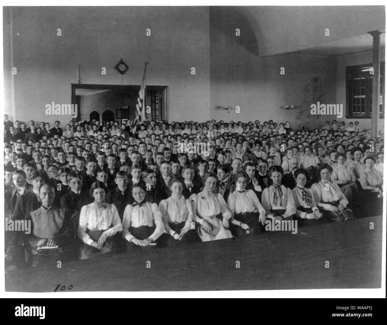 Classroom scenes in Washington, D.C. public schools - Central High ...