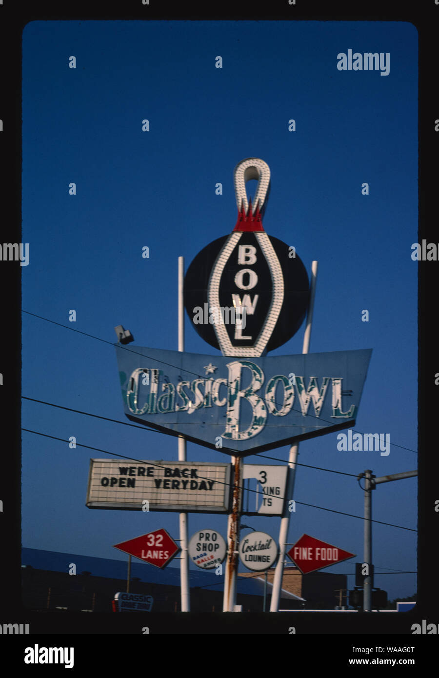 Classic Bowl sign, Canton, Ohio Stock Photo - Alamy