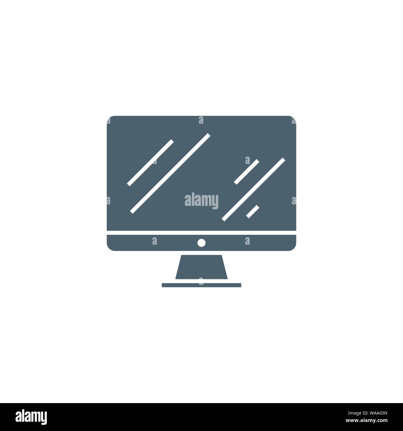 Monitor related vector glyph icon Stock Vector Image & Art - Alamy