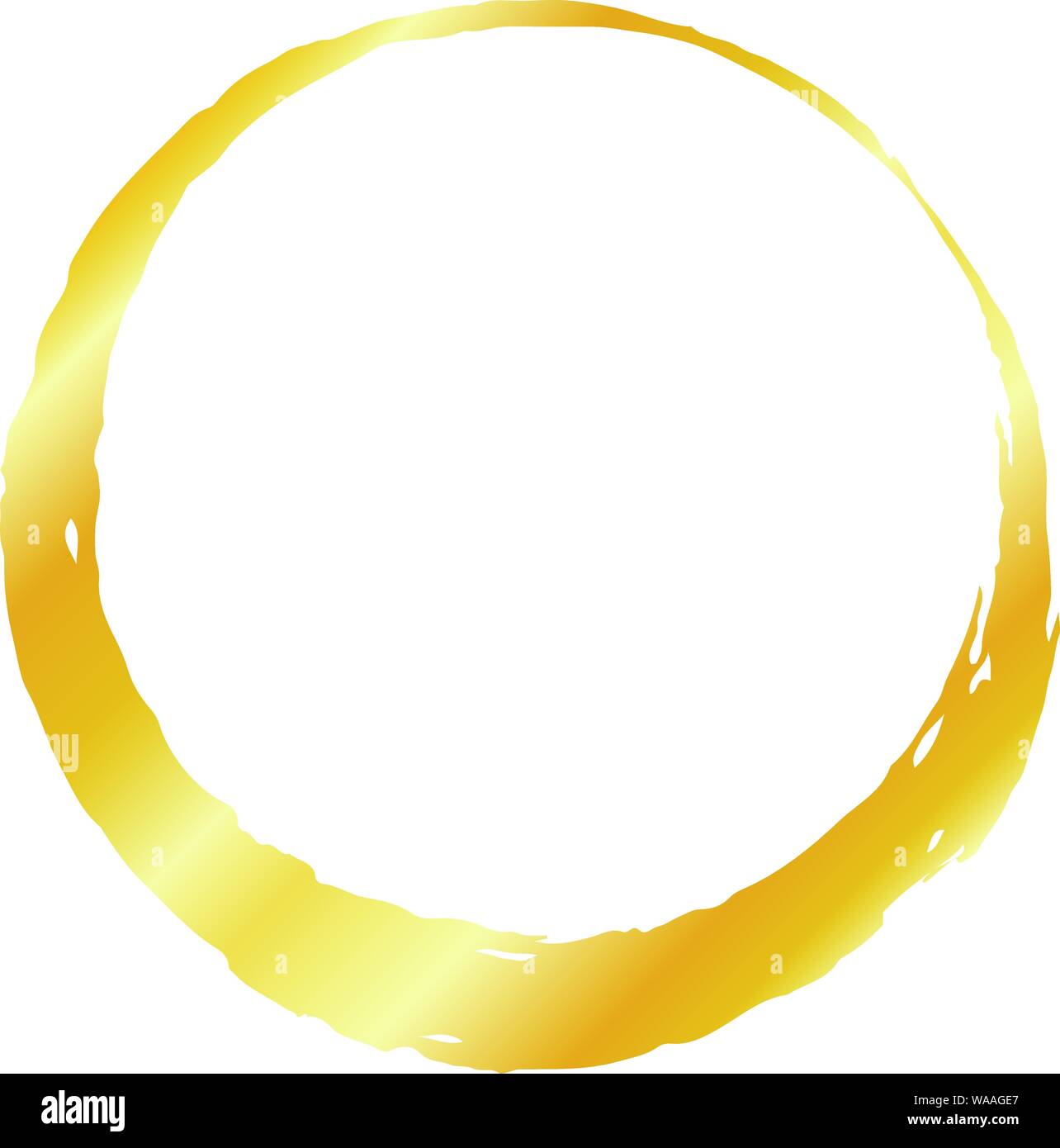 This is a illustration of hand-drawn brushstroke circle Stock Vector ...