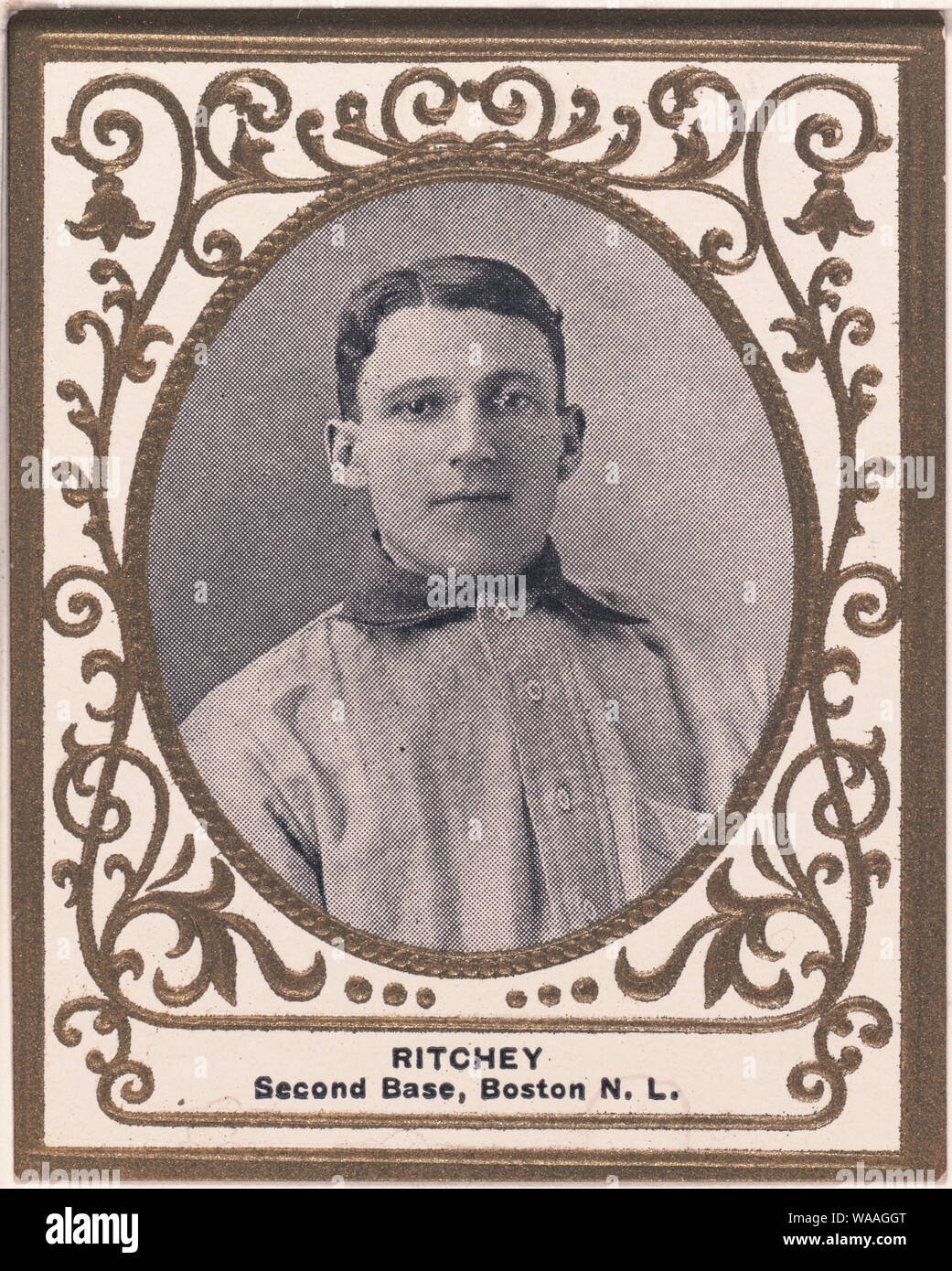 Claude Ritchey, Boston Doves, baseball card portrait Stock Photo - Alamy