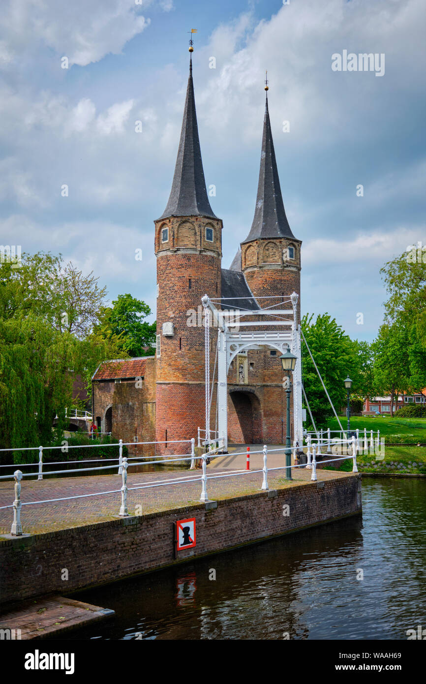 Oostport Eastern Gate of Delft. Delft, Netherlands Stock Photo - Alamy