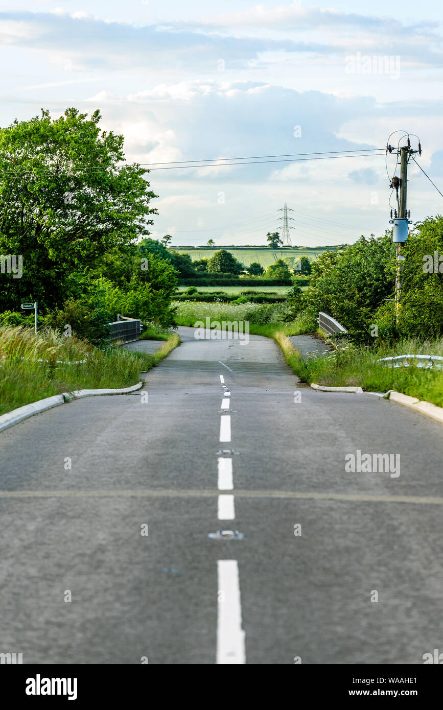 uk motorway road overhead view at daylight Stock Photo - Alamy