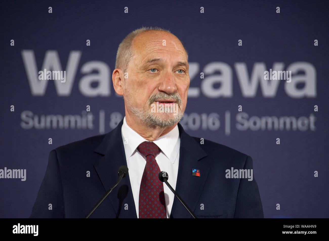Polish defence minister antoni macierewicz hi-res stock photography and ...