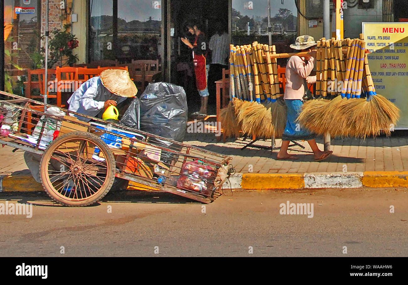 street scene , Vientiane, Laos Stock Photo - Alamy