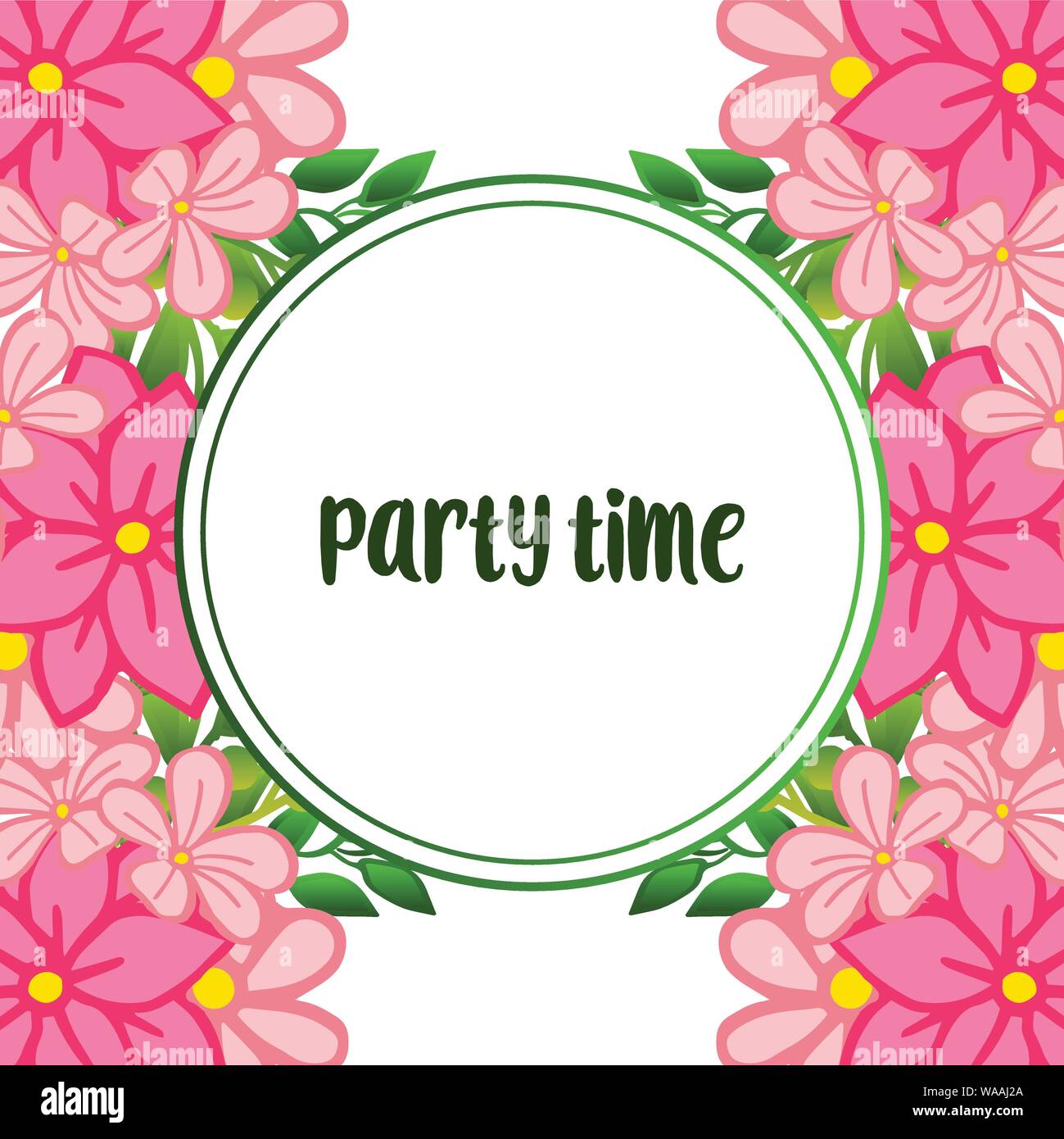 Isolated on white background, for ornate various card of party time ...