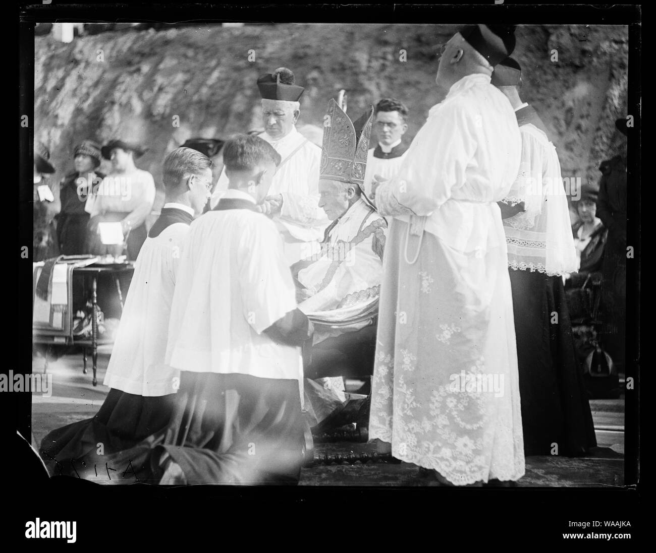 Clergymen at outdoor religious service Stock Photo - Alamy