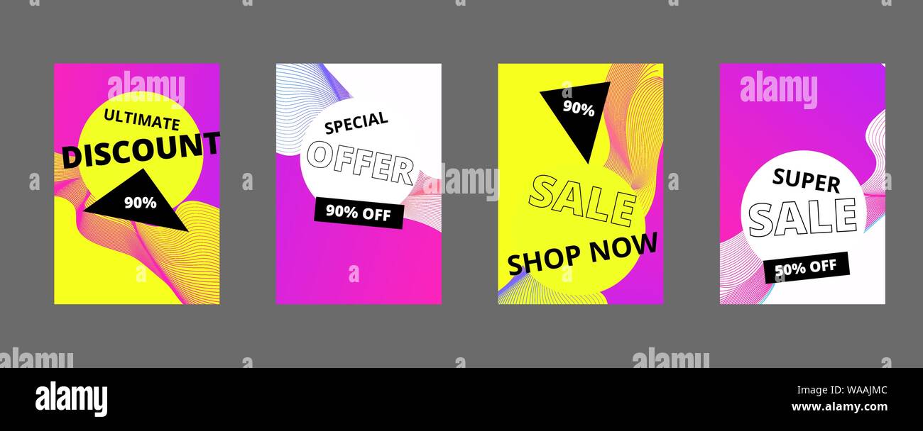 Modern promotion square web banner for social media mobile apps ...