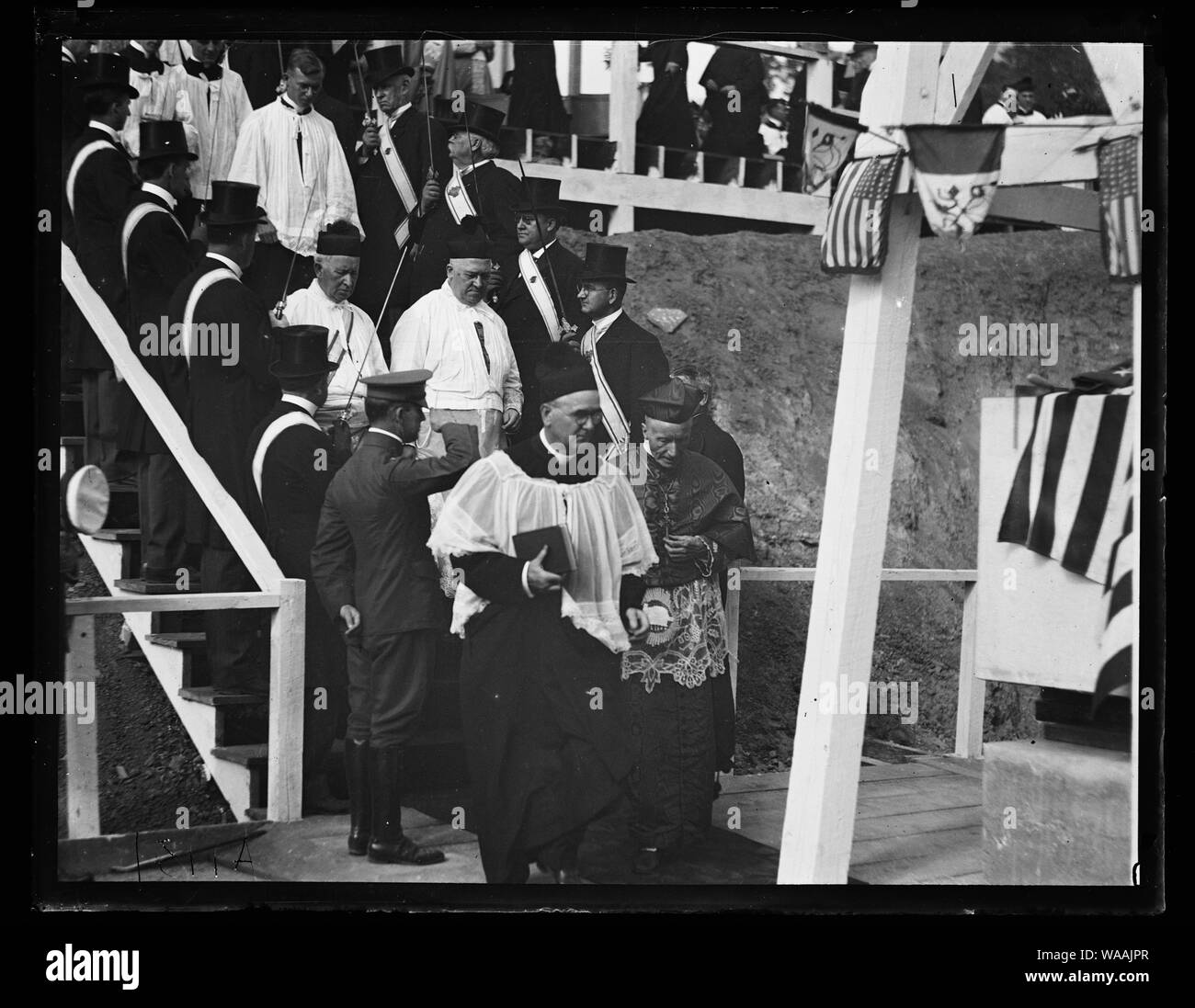Clergymen at outdoor religious service Stock Photo - Alamy