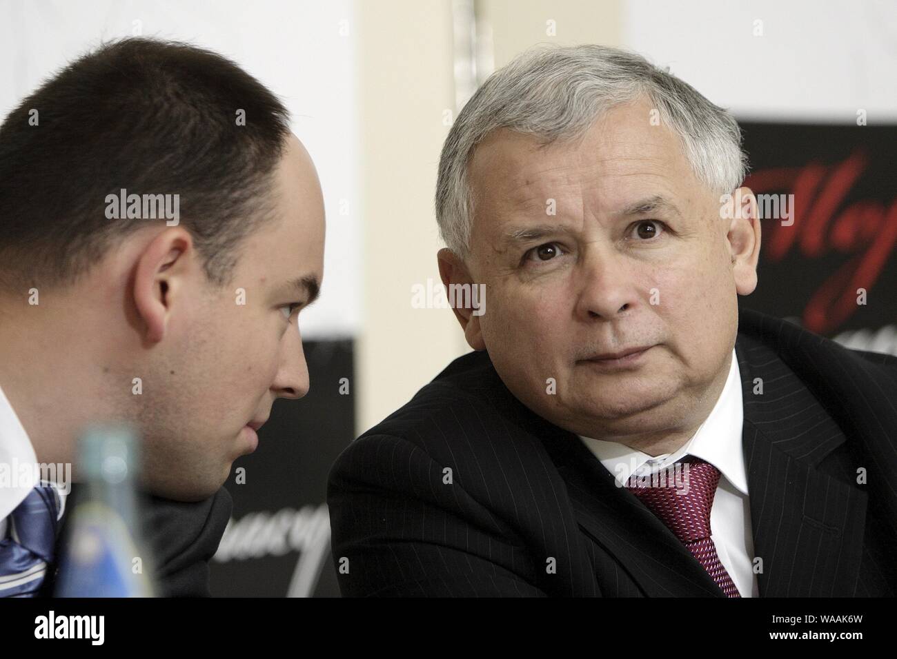 Jaroslaw Kaczynski, Jan Dziediczak Stock Photo - Alamy