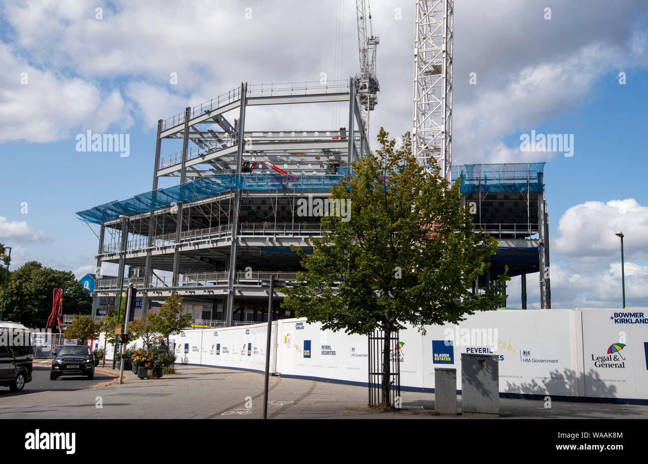 Construction work on the South Side of Nottingham City Centre ...
