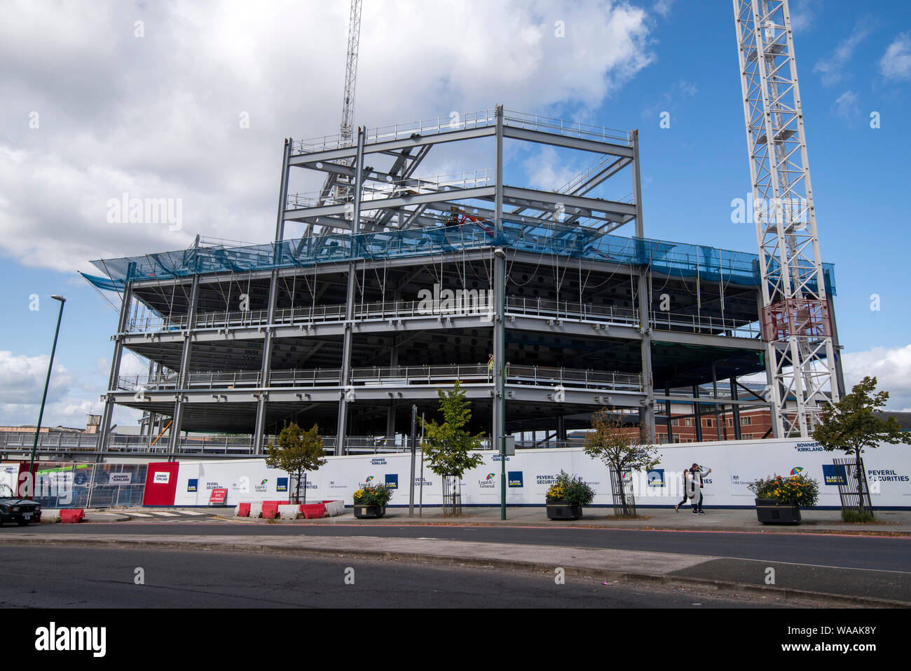 Construction work on the South Side of Nottingham City Centre ...