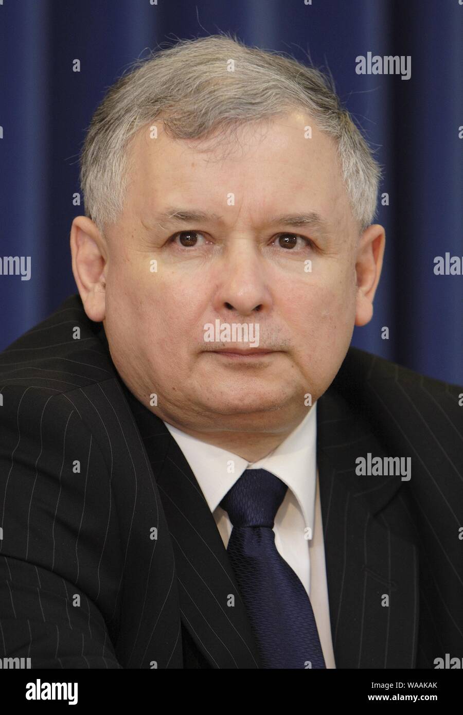 Pictured: Jaroslaw Kaczynski. Warsaw, Poland Stock Photo - Alamy