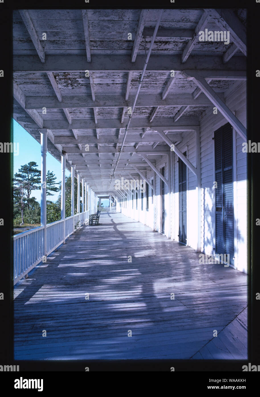 Cliff House (1879), porch, Lake Minnewaska, New York Stock Photo - Alamy