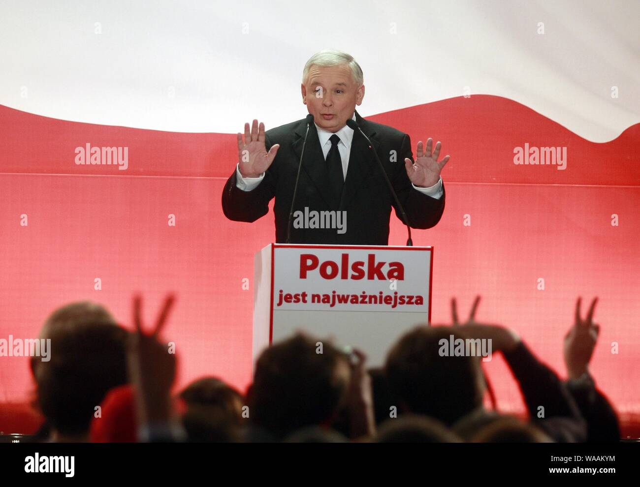 Warsaw, Poland. 20.06.2010. Pictured: Jaroslaw Kaczynski Stock Photo ...