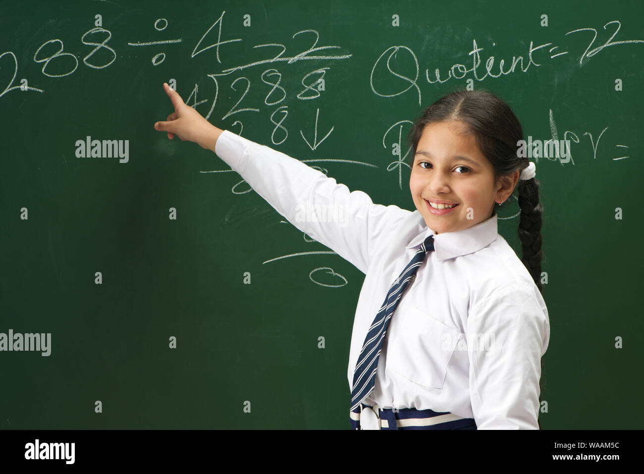 Pointing on blackboard hi-res stock photography and images - Alamy