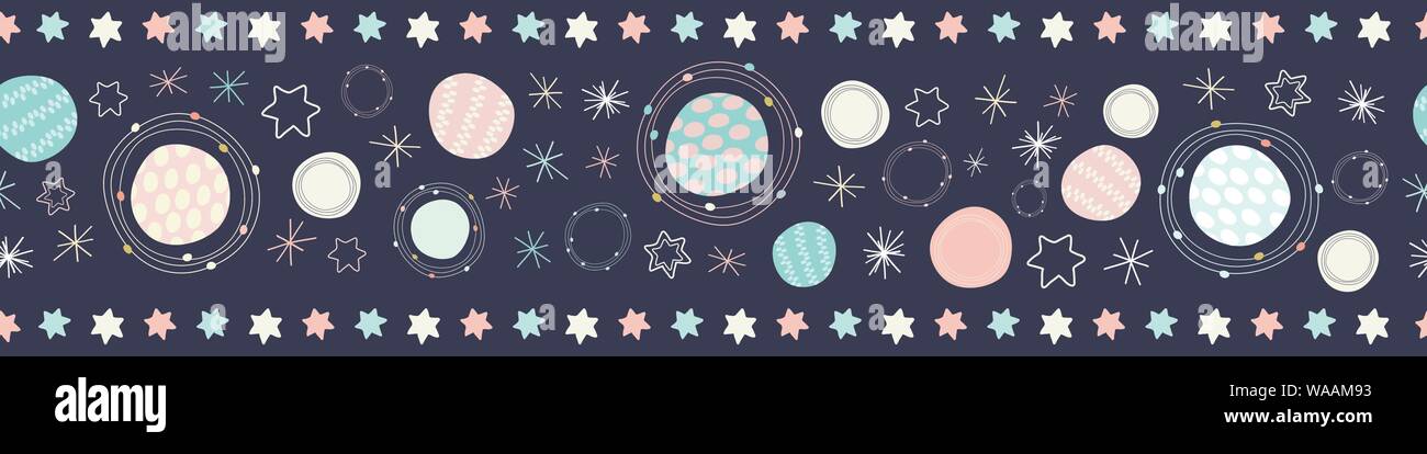 Navy blue border with stars hi-res stock photography and images - Alamy