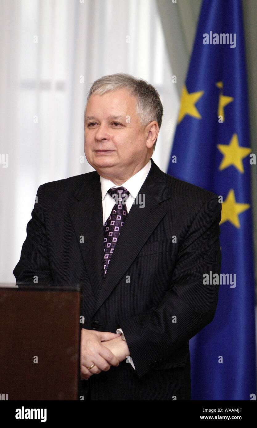 President of Poland Lech Kaczynski Stock Photo - Alamy