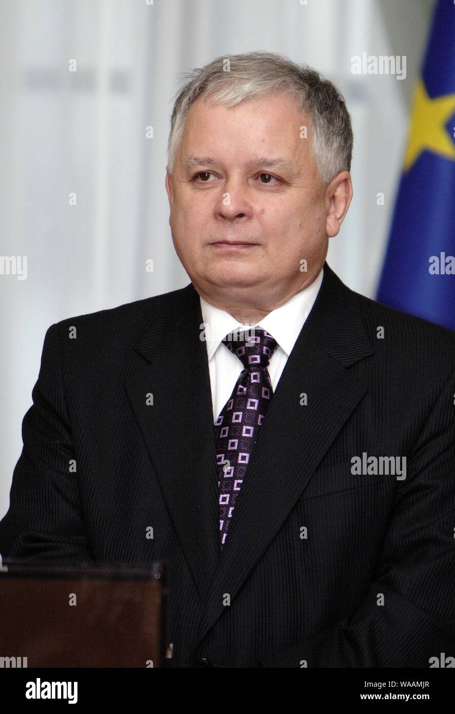 President of Poland Lech Kaczynski Stock Photo - Alamy
