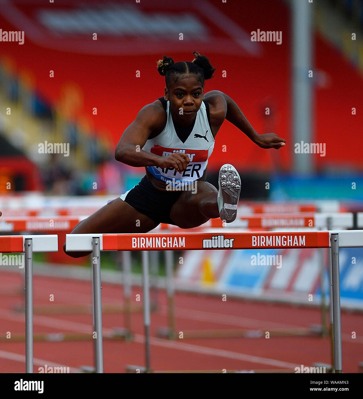 Megan Tapper (Jamaica) in action during the IAAF Diamond League ...