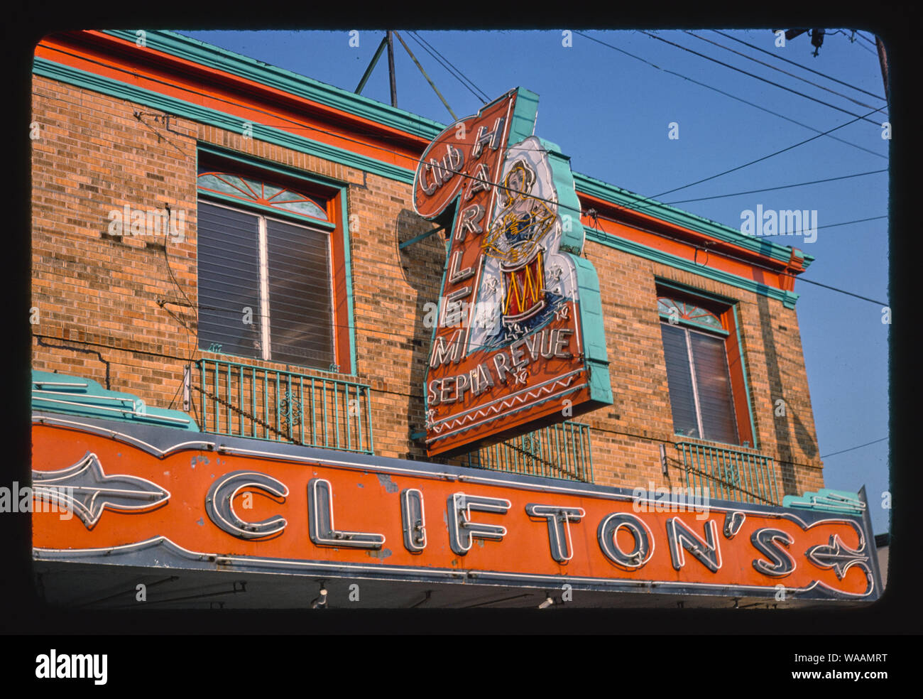 Clifton's Club Harlem sign, Atlantic City, New Jersey Stock Photo - Alamy