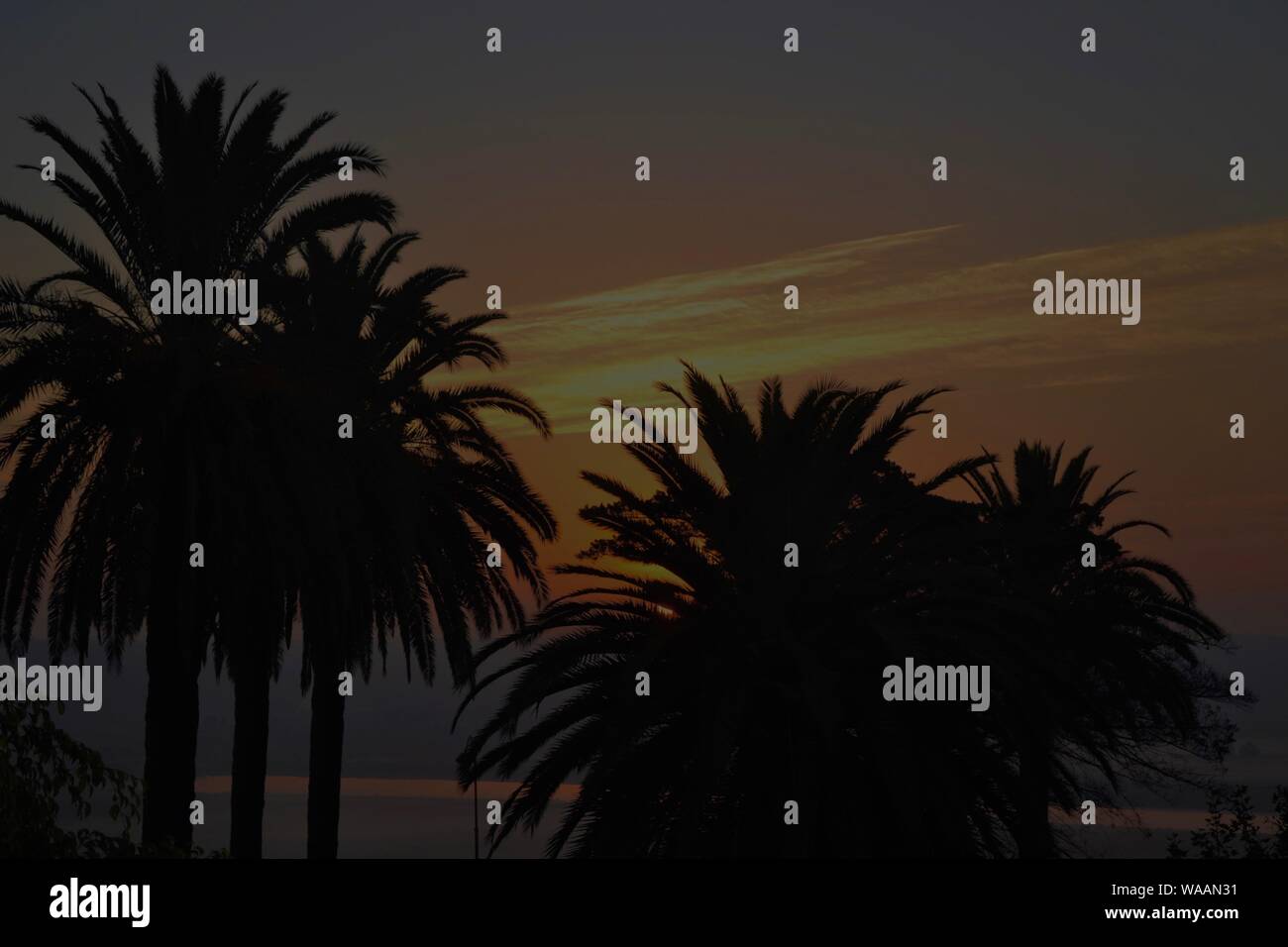 Sunset in Morocco Stock Photo - Alamy