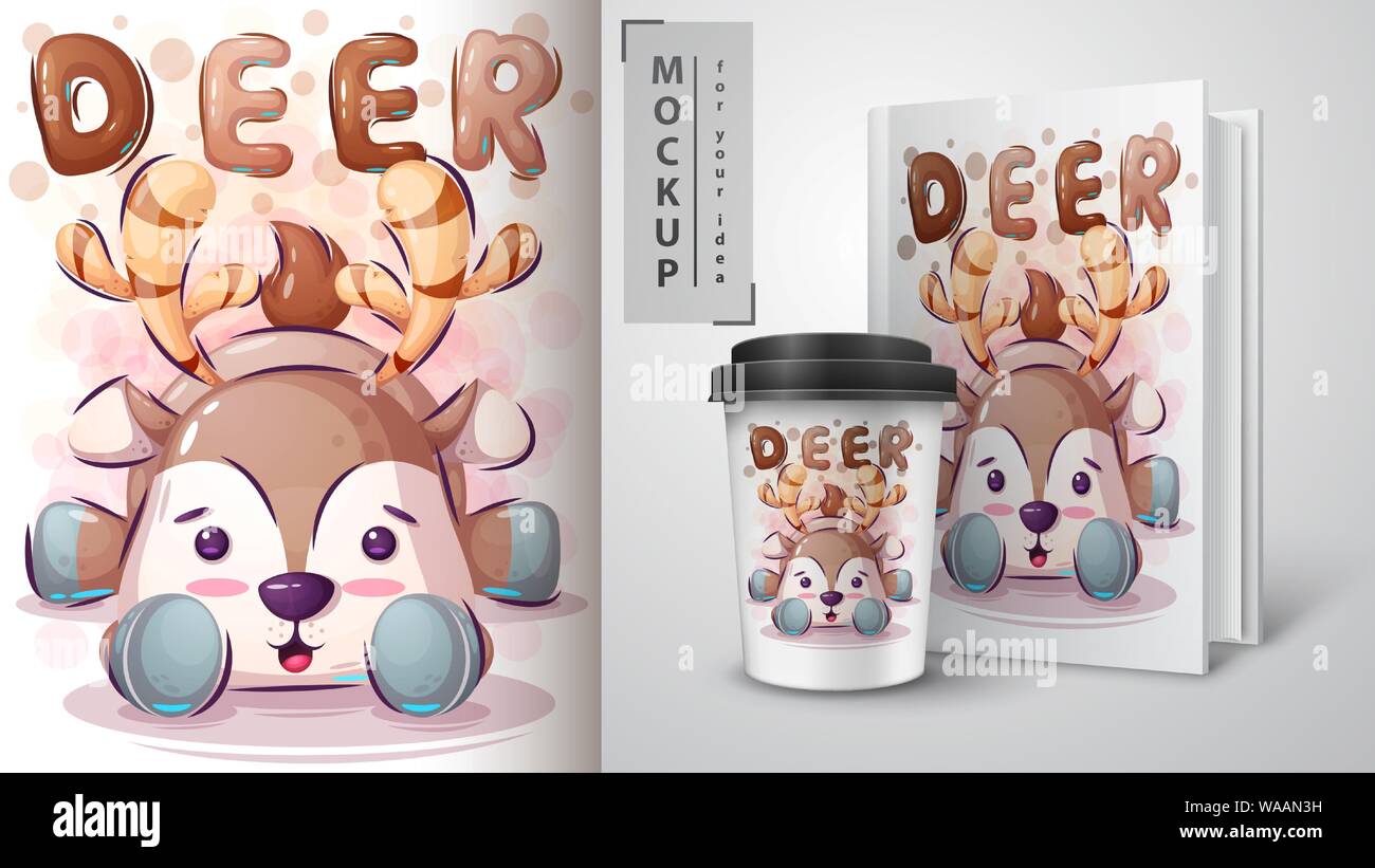 Teddy dear poster and merchandising Stock Vector Image & Art - Alamy