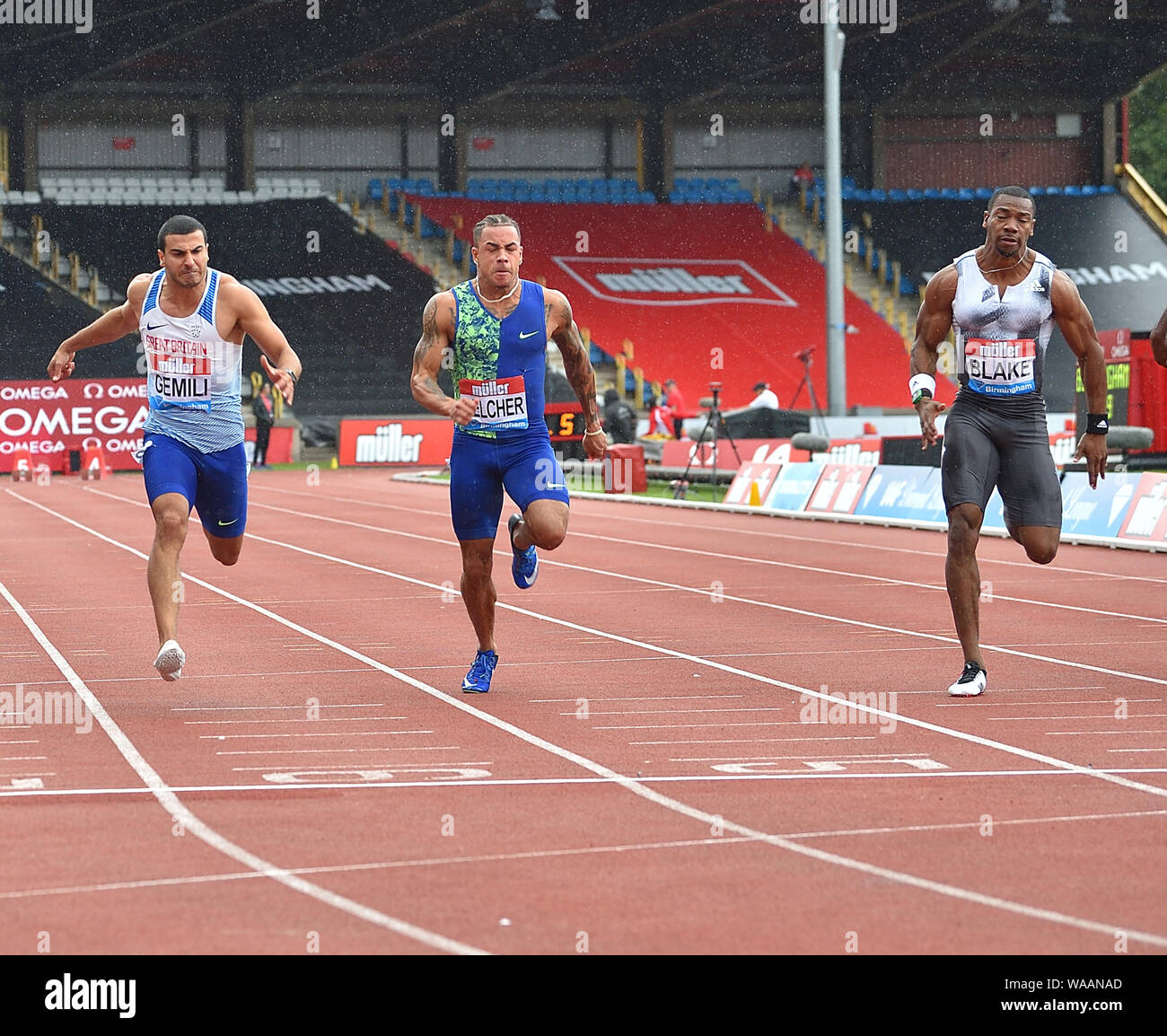 Yohan Blake (Jamaica)in action during the 100m at the IAAF Diamond ...