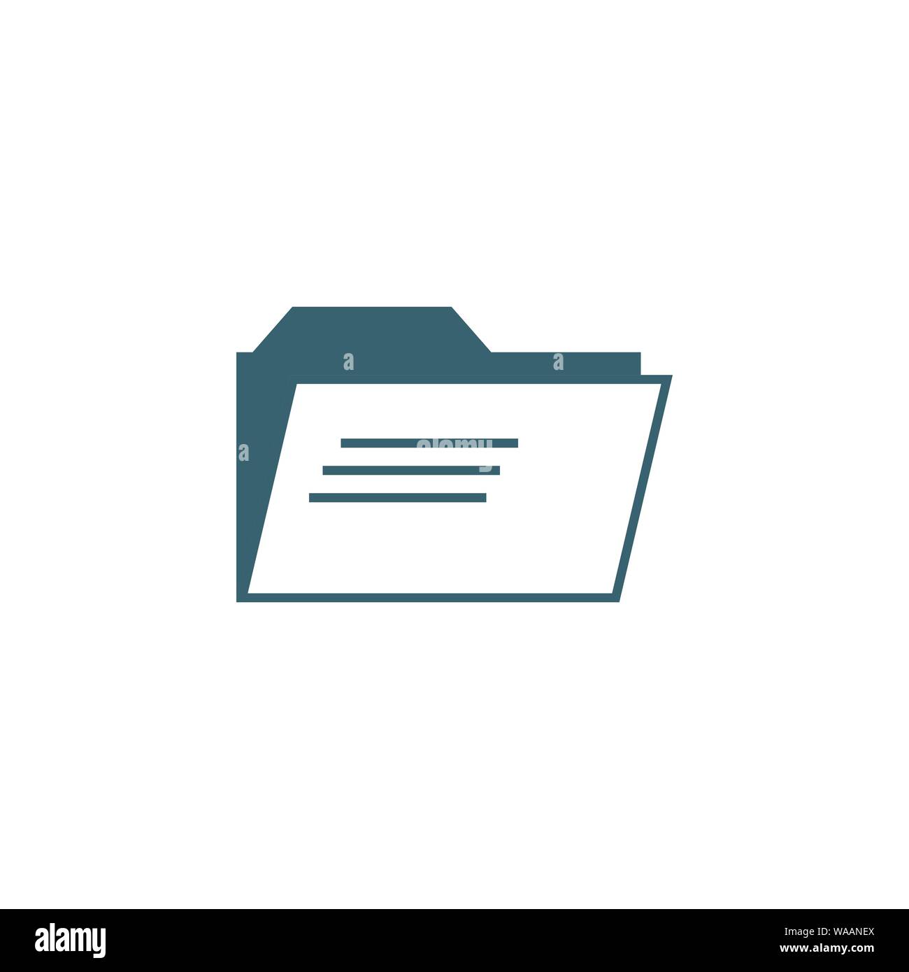 Empty folder glyph icon hi-res stock photography and images - Alamy