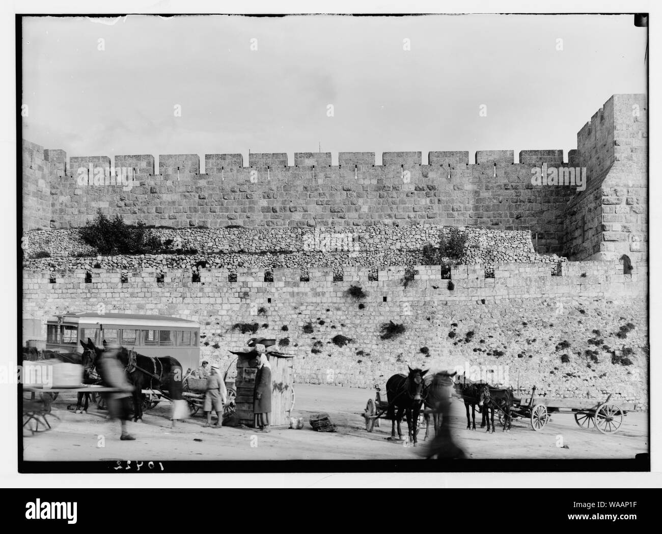 Close up of the Citadel ramparts [Jerusalem] Stock Photo - Alamy