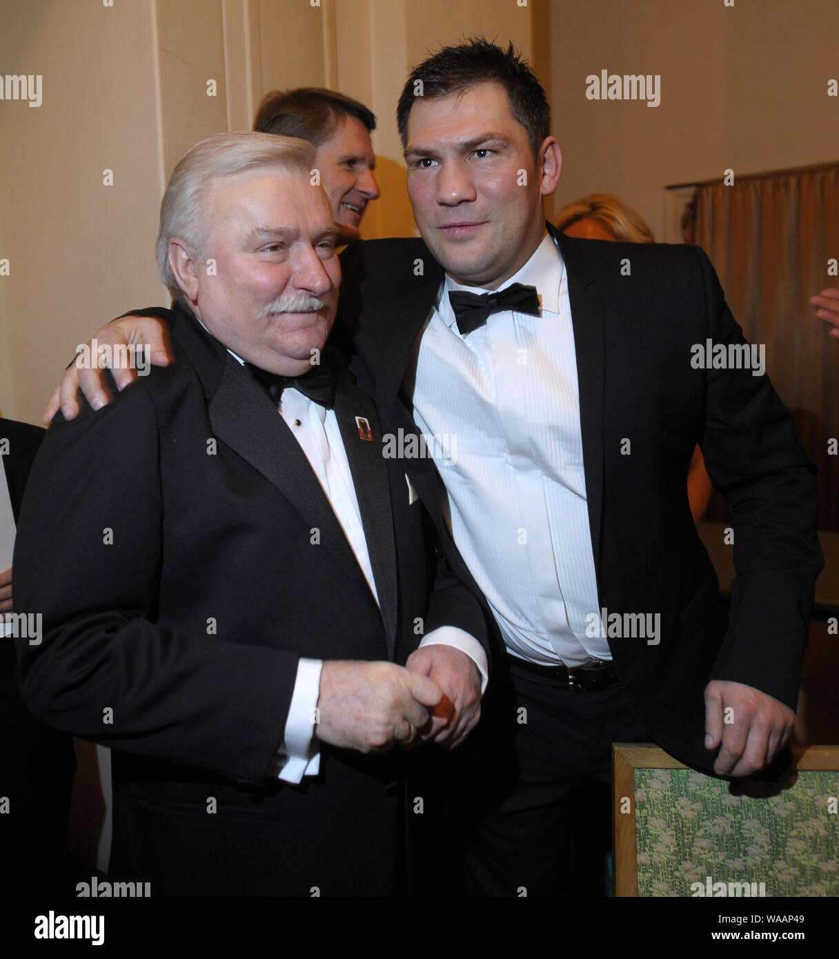 10.01.2009 Warsaw, Poland. Pictured: Lech Walesa (President of Poland ...