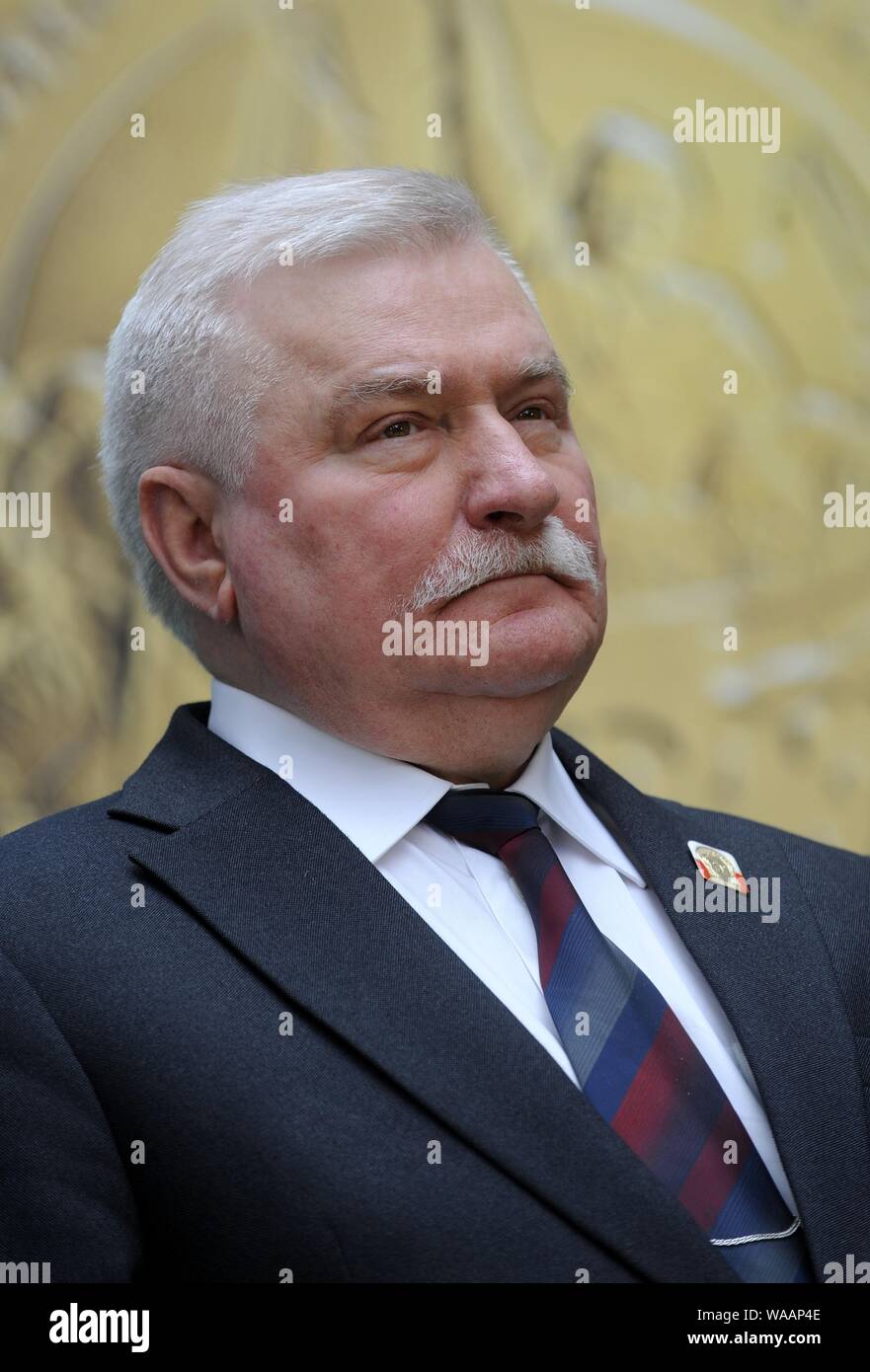 June 3, 2009 Warsaw, Poland. Pictured: Lech Walesa (President of Poland ...