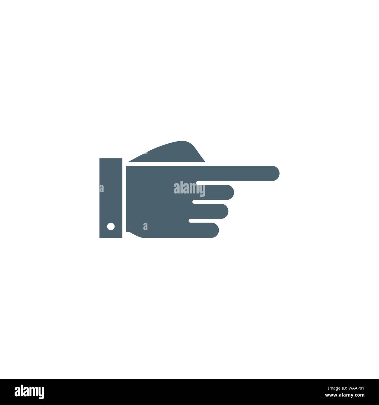 Hand Direction related vector glyph icon Stock Vector Image & Art - Alamy