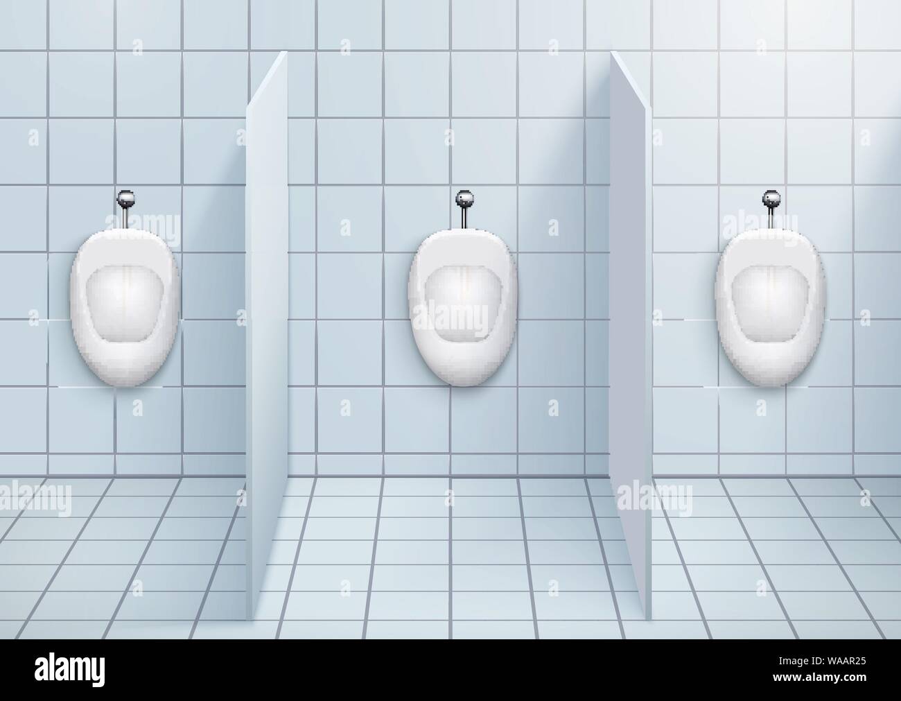 WC restroom with urinals Stock Vector Image & Art - Alamy