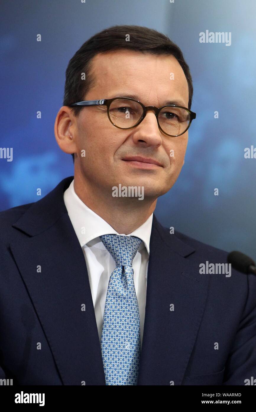 Warsaw, Poland 12.06.2018 Pictured: Prime Minister of Poland Mateusz ...