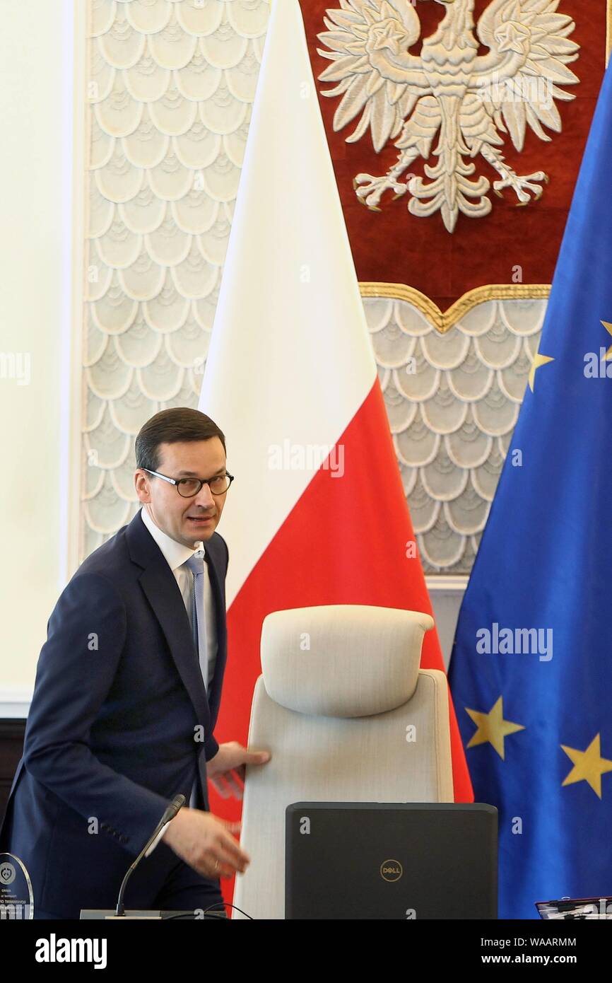 22.05.2018. Prime Minister of Poland Mateusz Morawiecki at the ...