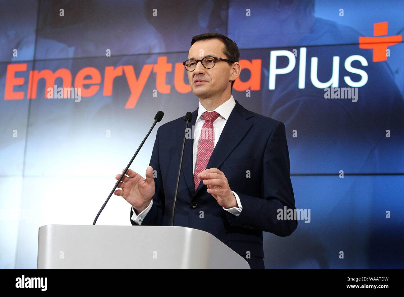 Warsaw, Poland 07.03.2019 Pictured: Prime Minister of Poland Mateusz ...