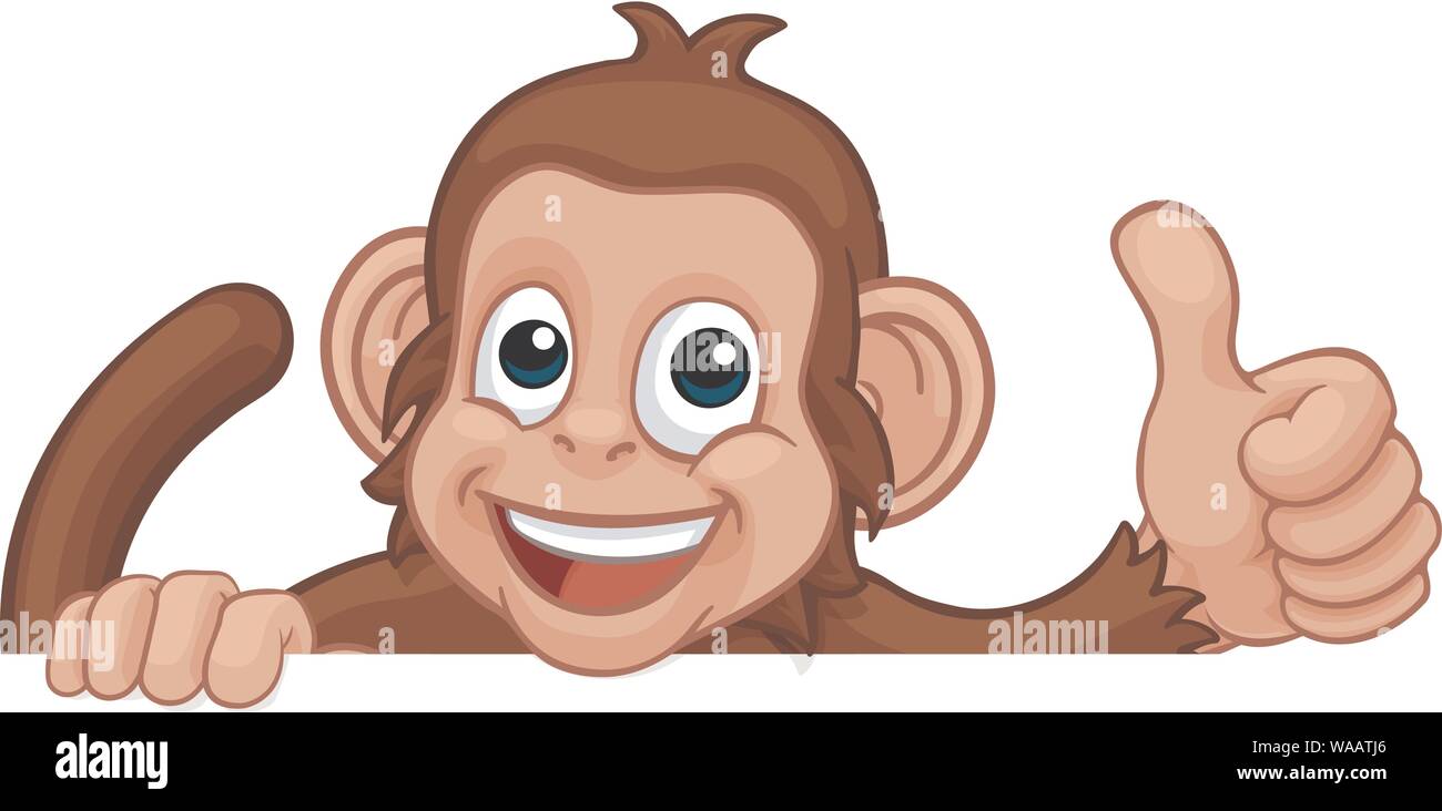 Thumbs up chimpanzee hi-res stock photography and images - Alamy