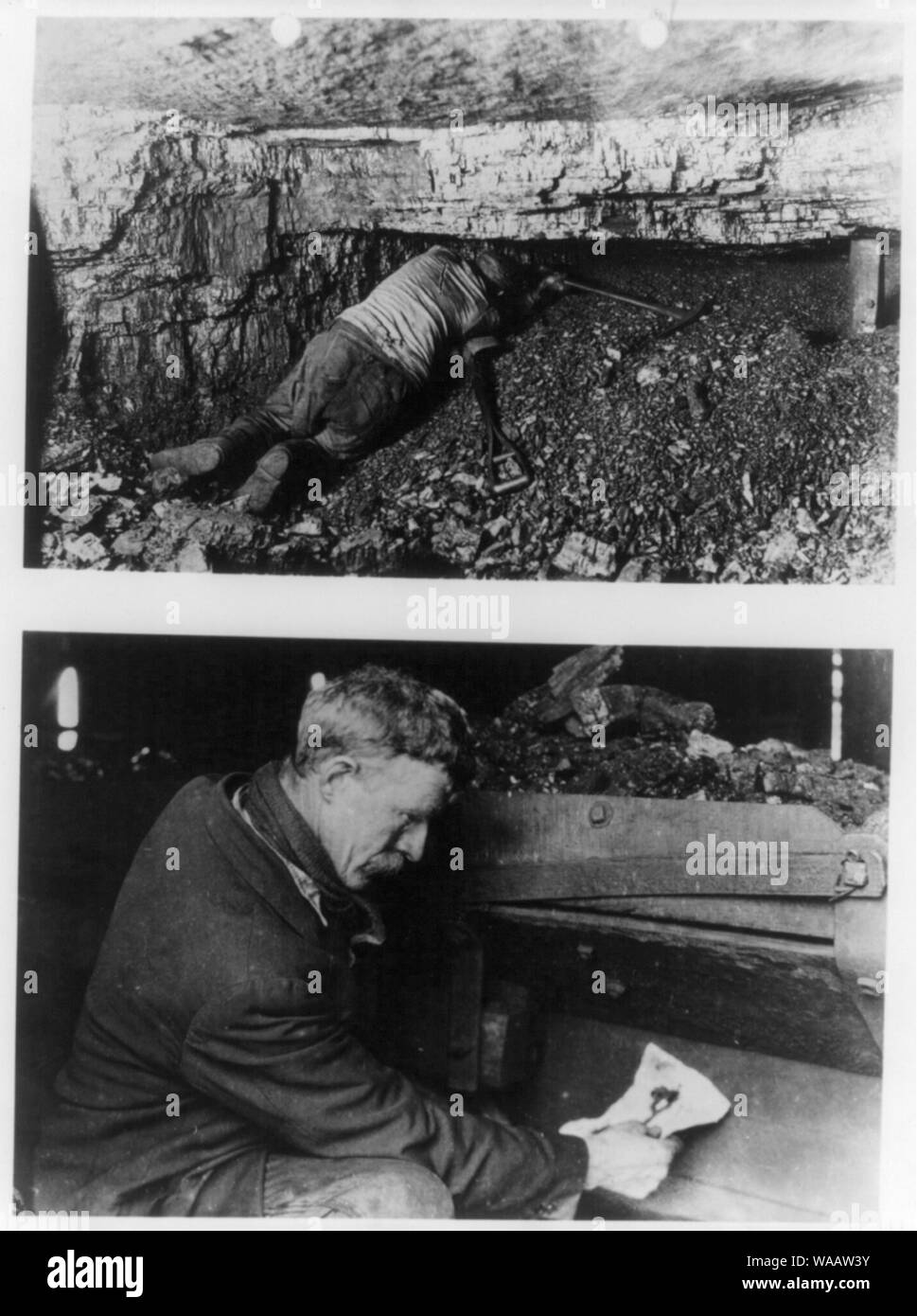 Coal miners underground scenes hi-res stock photography and images - Alamy