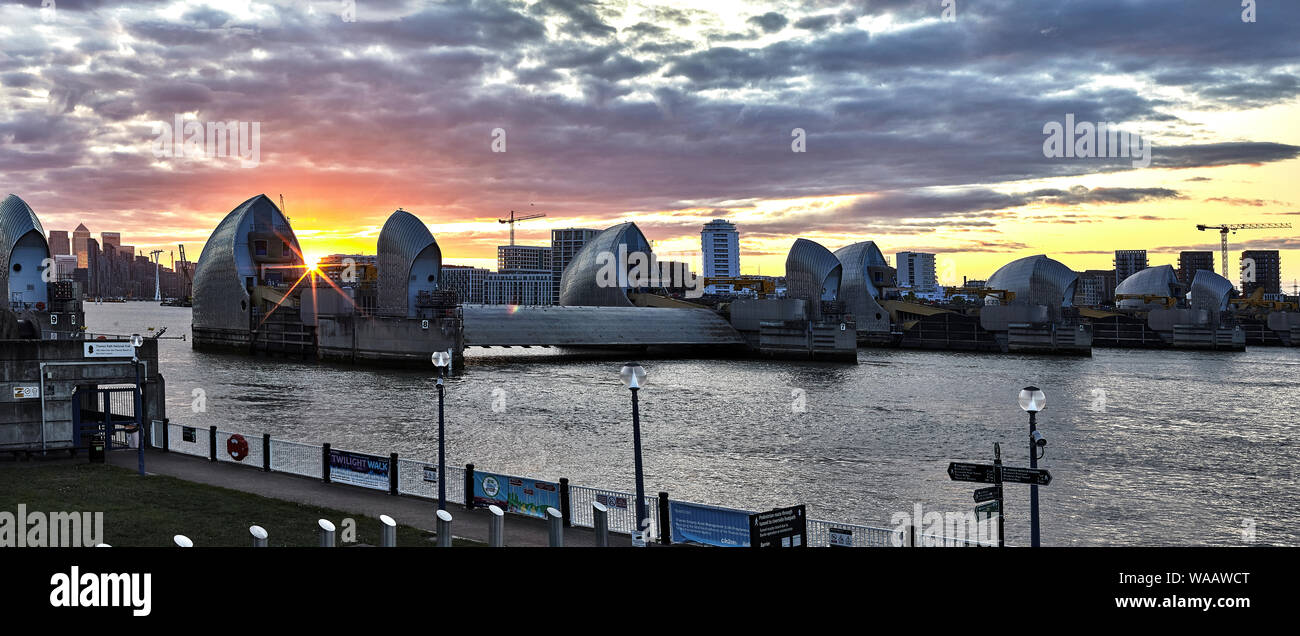 The Thames Barrier prevents the floodplain of most of Greater London ...