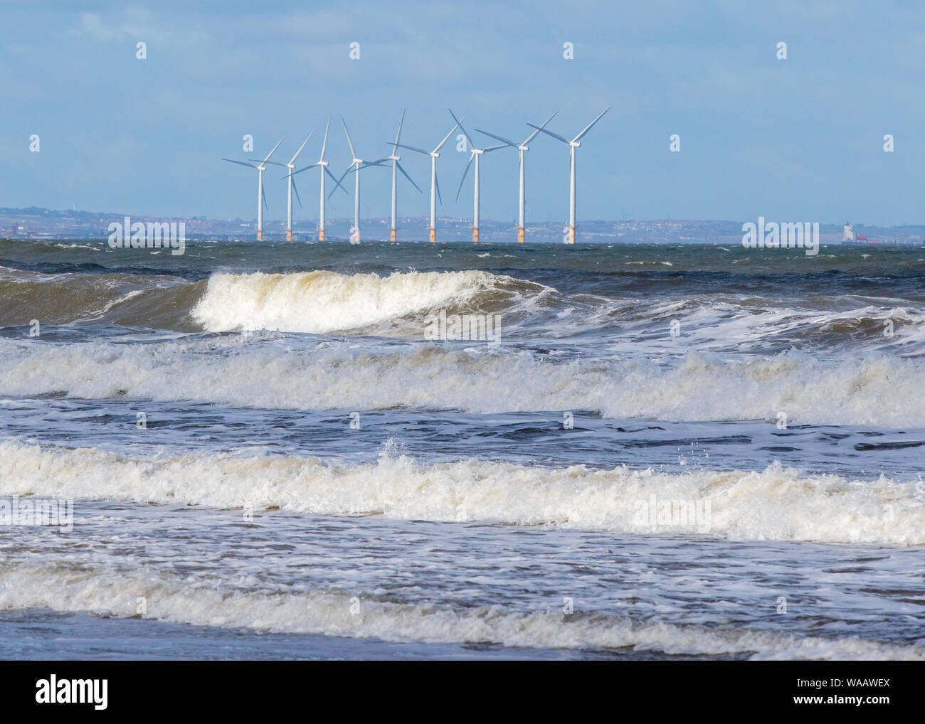 Offshore wind turbine storm wave hi-res stock photography and images ...