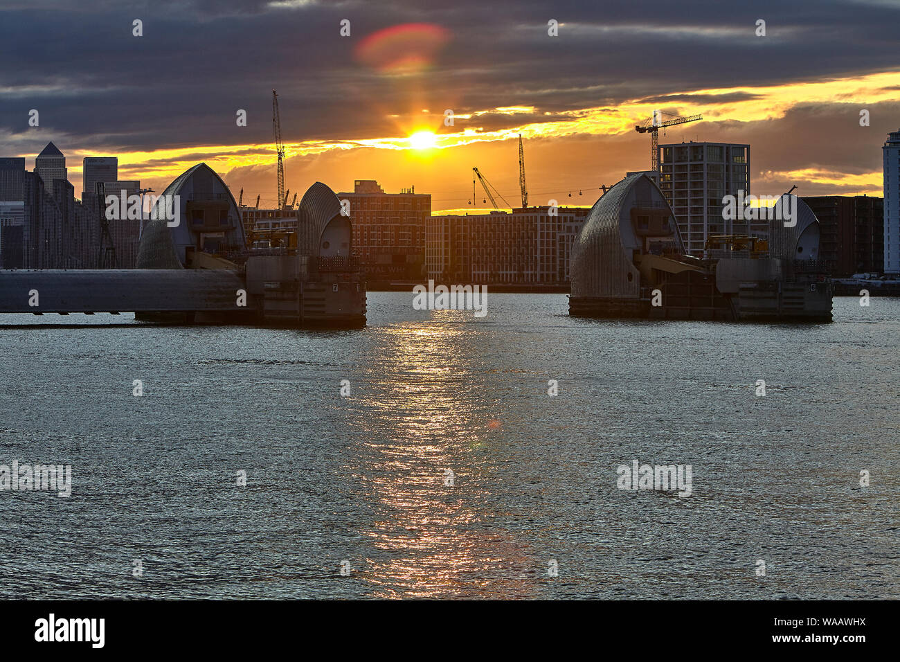 The Thames Barrier prevents the floodplain of most of Greater London ...