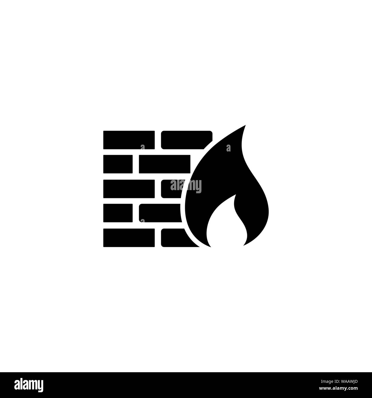Database firewall icon flat style hi-res stock photography and images ...