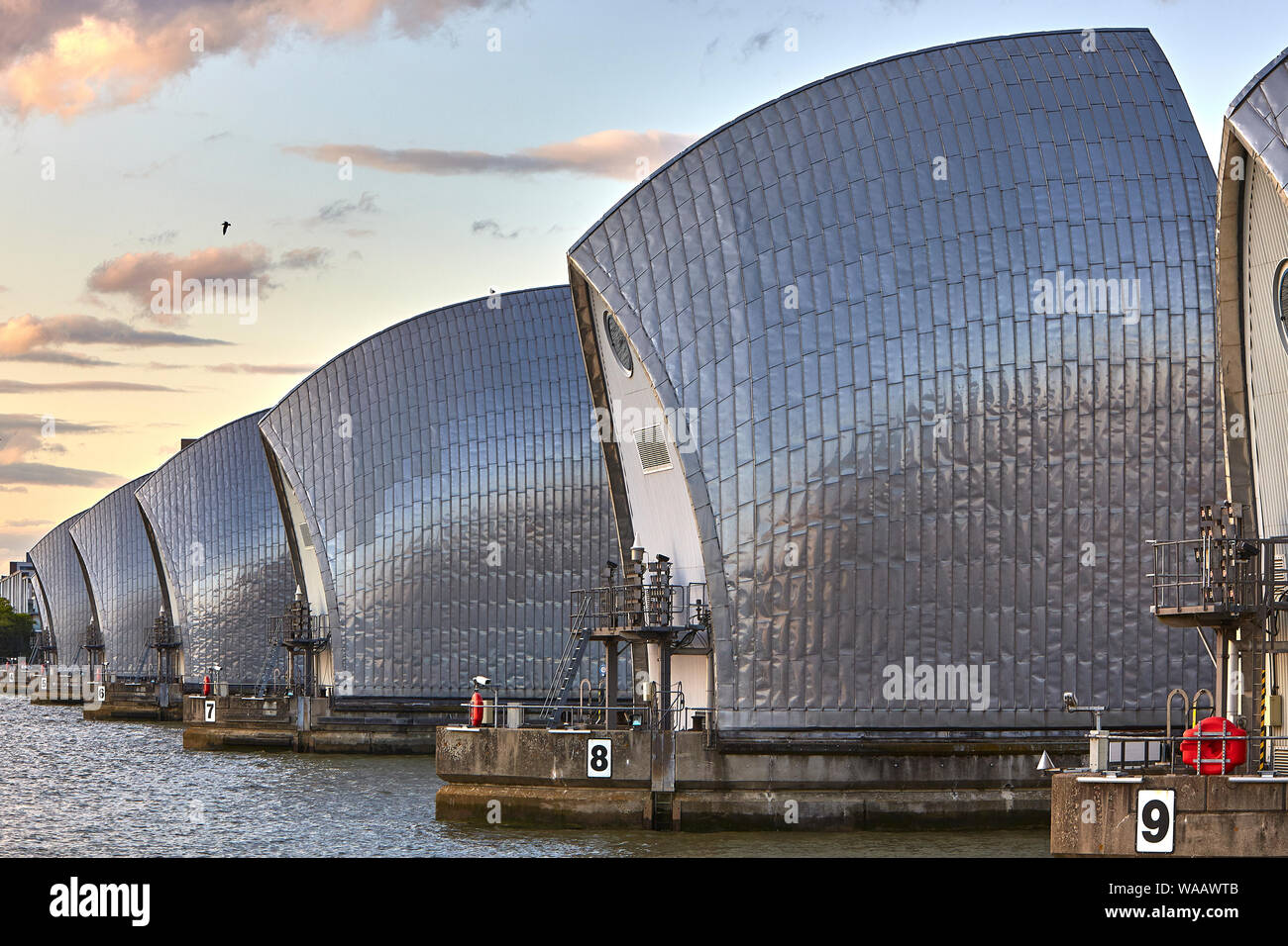 The Thames Barrier prevents the floodplain of most of Greater London ...