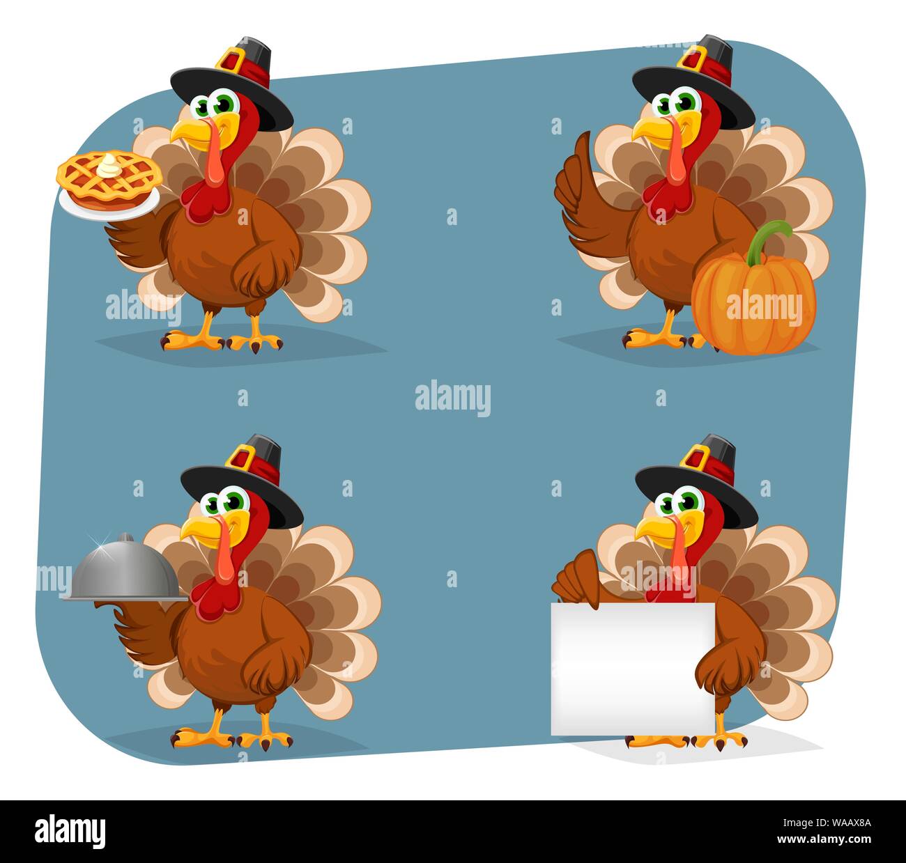 Funny turkey cartoon hi-res stock photography and images - Alamy