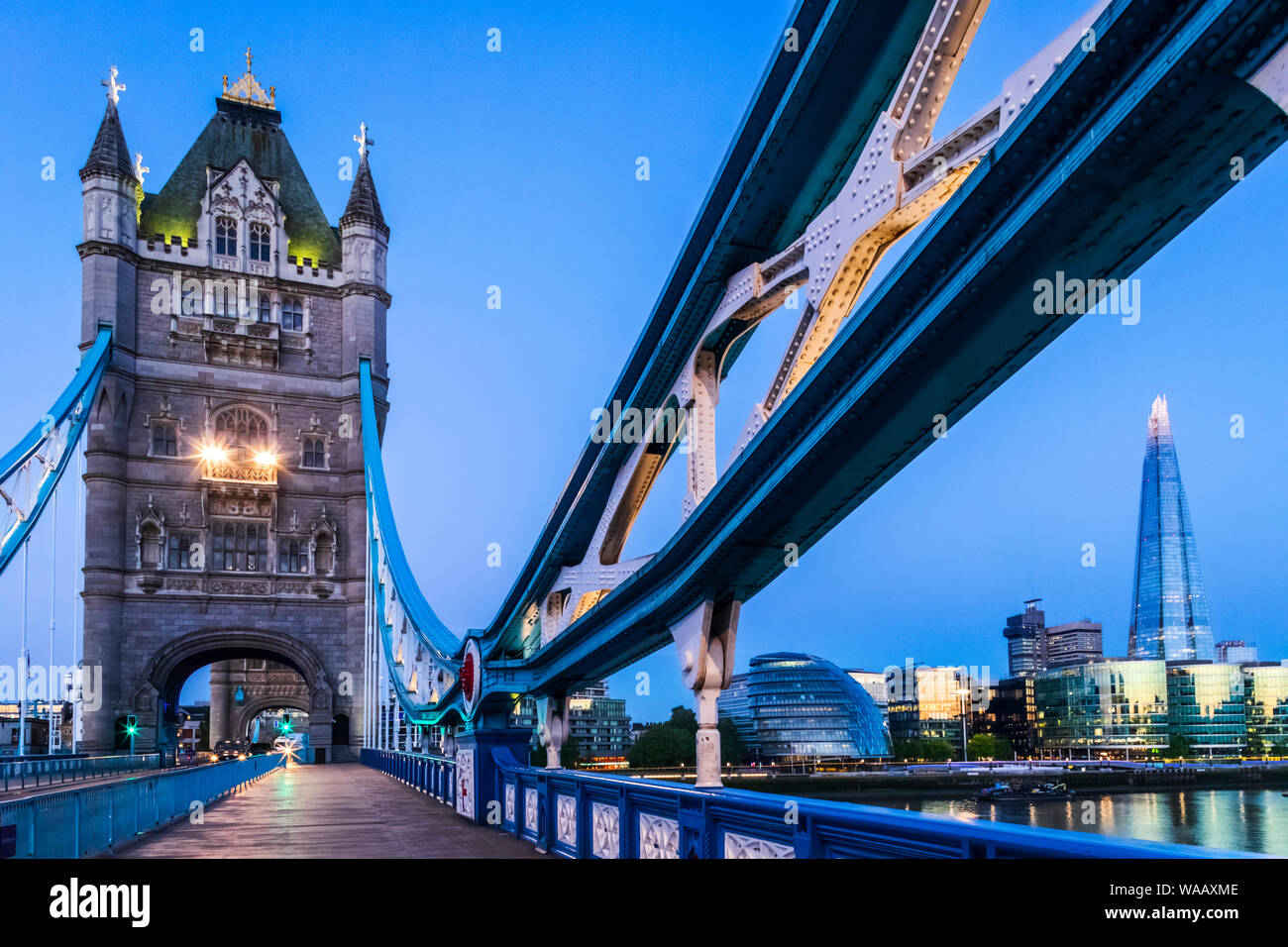 England, London, Tower Bridge and The Shard at Dawn, 30075151 Stock ...